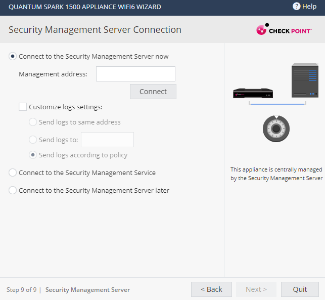 Security Management Server Connection