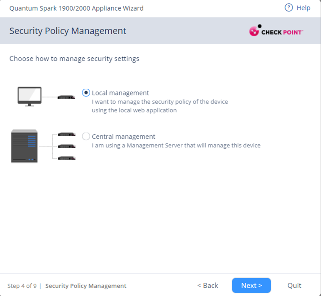 Gestión de política de seguridad