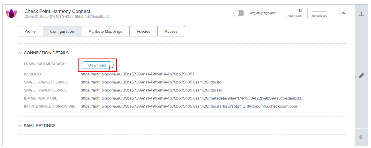 Configuring Ping Identity as Identity Provider