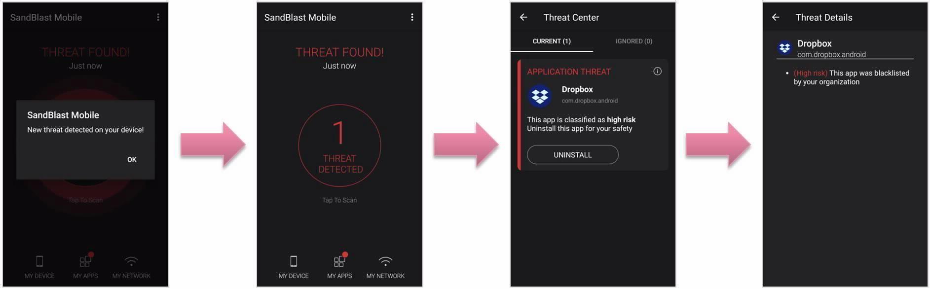 Applying the Harmony Mobile Protect app Configuration and Policy Enforcement