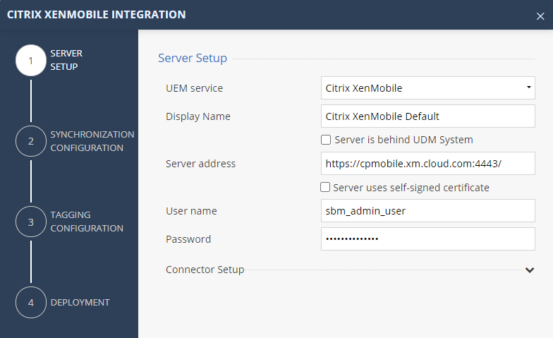 Configuring the Check Point Harmony Mobile Dashboard Integration Settings