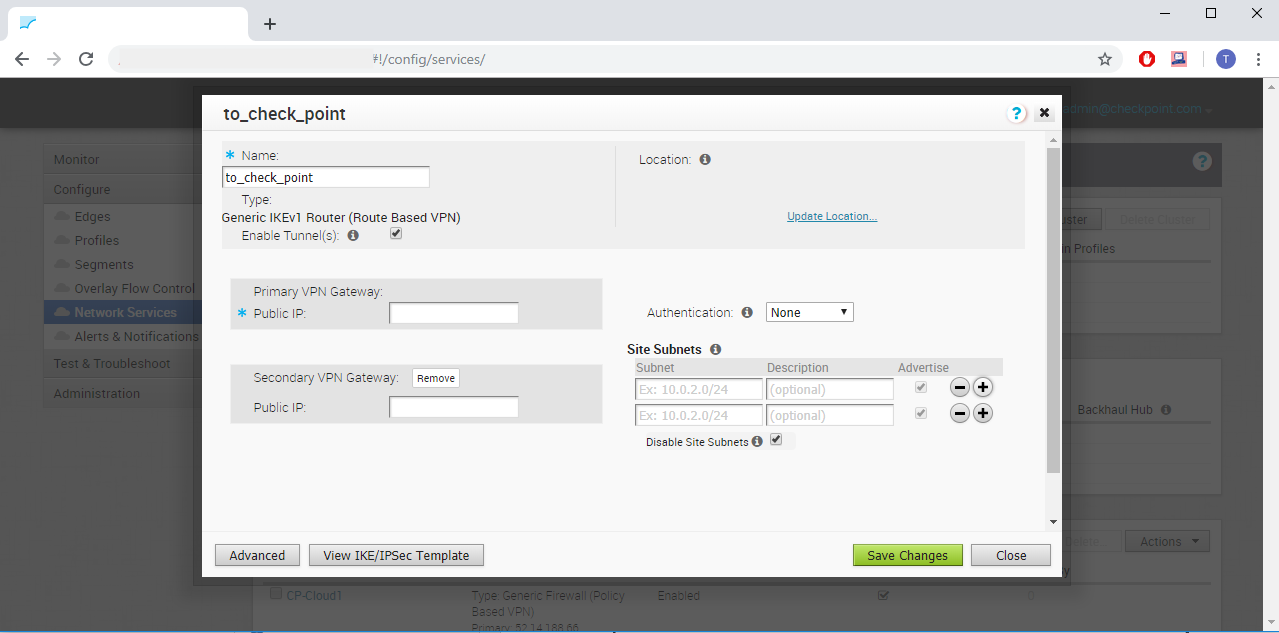 Check Point-VeloCloud Integration Guide