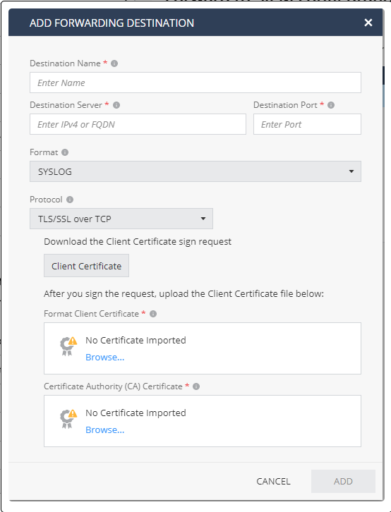 sk181142 - Log Exporter TLS Configuration in Smart-1 Cloud
